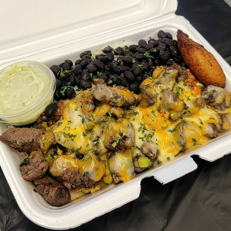Patacones Locos Smoked Steak | Mi Casa Kitchen